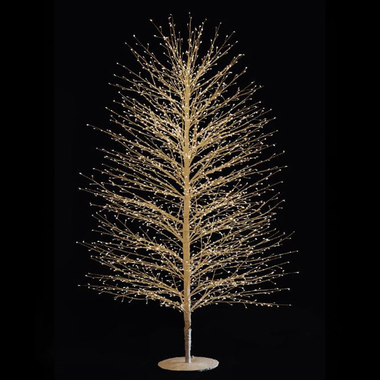 Albero luminoso nero con rami a microled luce calda da interno ed este ...