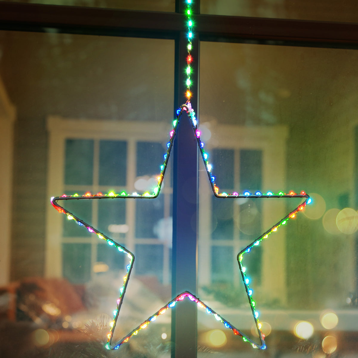 Stella luminosa con luce multicolore RGB a led da appendere per intern ...