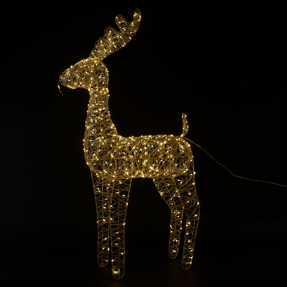 Renna natalizia "Supreme grande" 3D luminosa con 500 led a luce calda ...