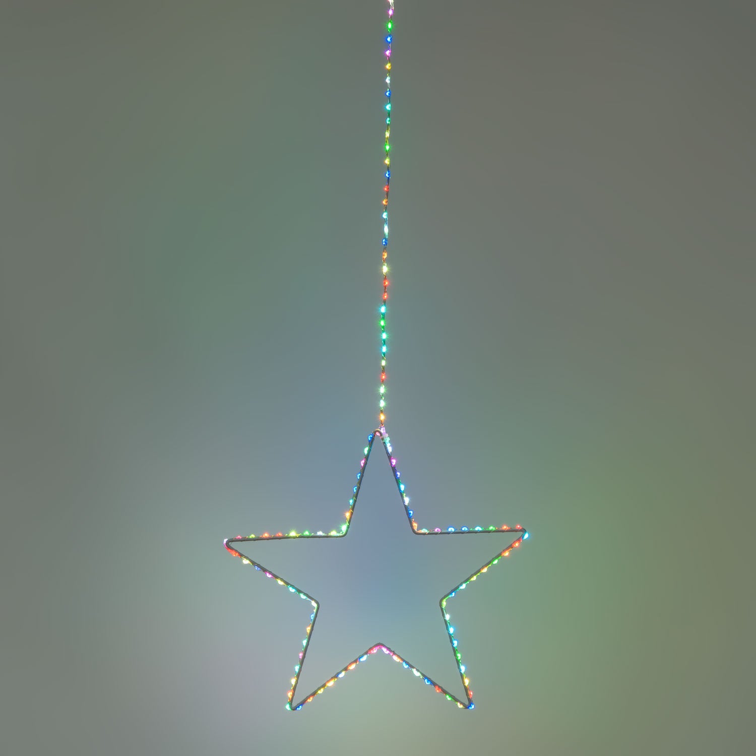 Stella luminosa con luce multicolore RGB a led da appendere per intern ...