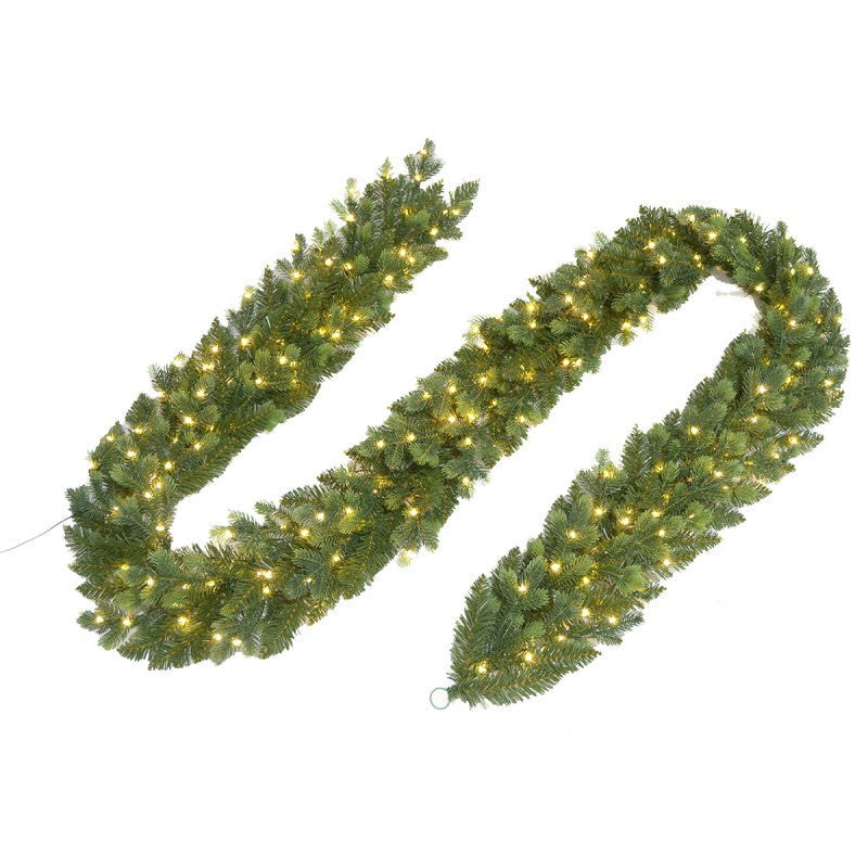 Festone natalizio "Madison" con 200 led ghirlanda in PE effetto Real T ...